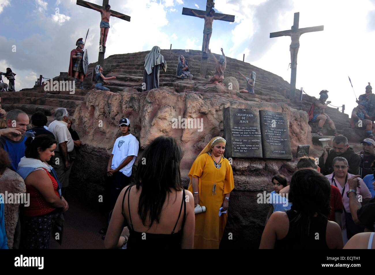 Argentina, Buenos Aires, Tierra Santa theme park, during the Holy Week ...