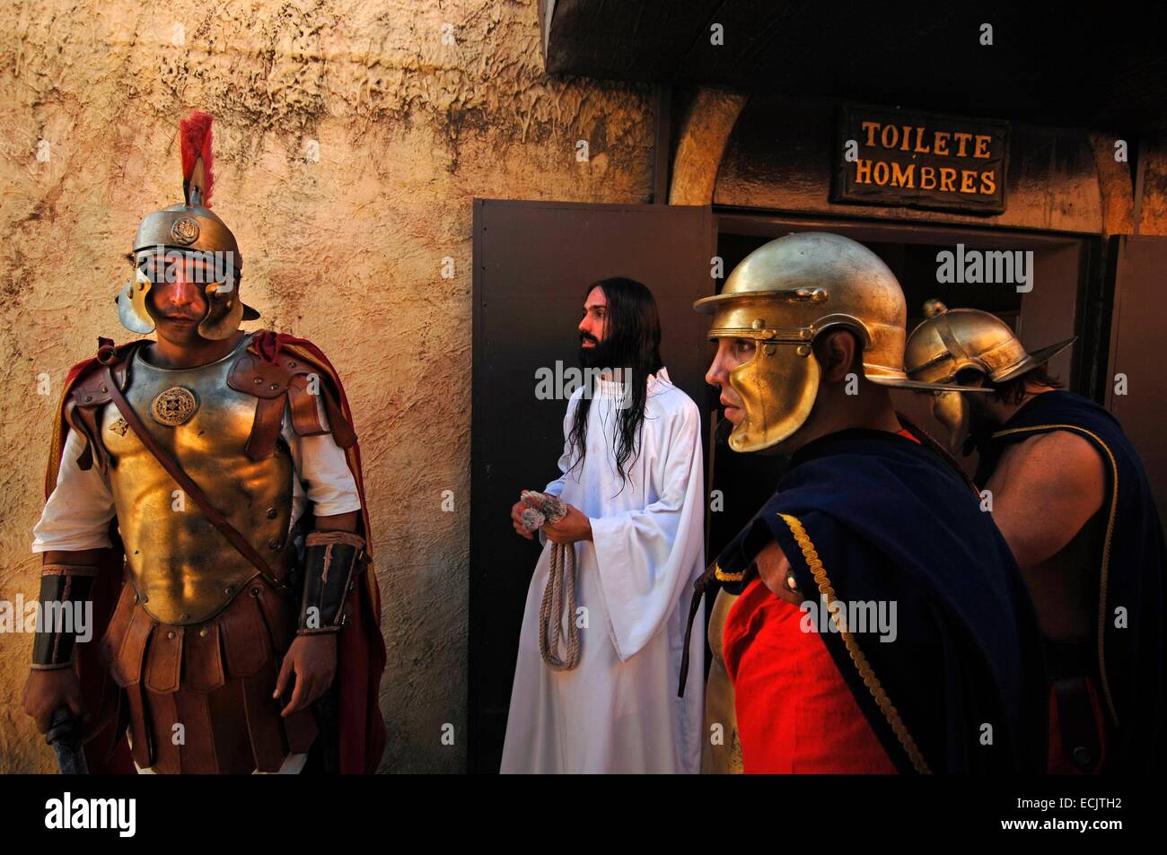 Argentina, Buenos Aires, Tierra Santa theme park, during the Holy Week ...