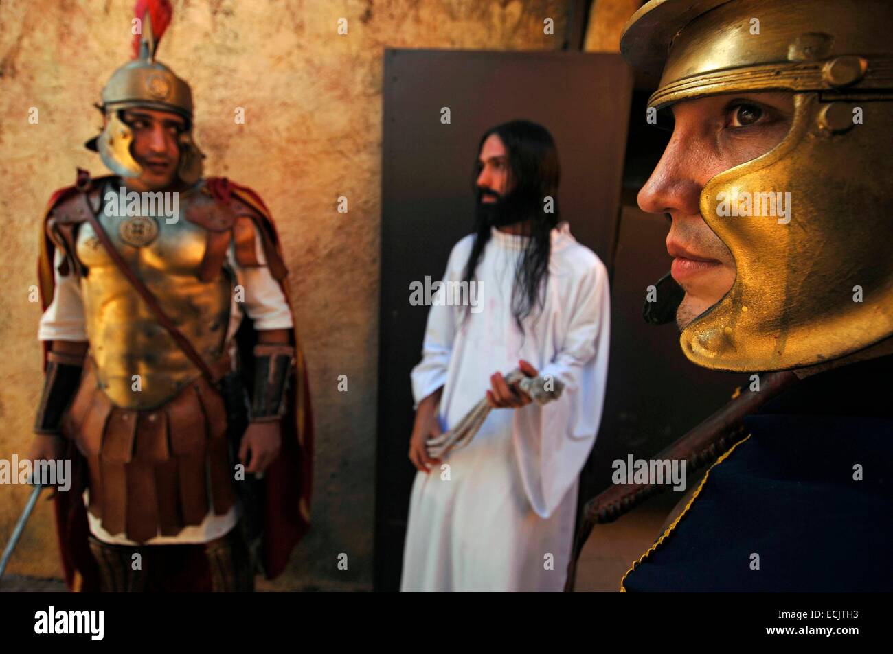 Argentina, Buenos Aires, Tierra Santa theme park, during the Holy Week ...
