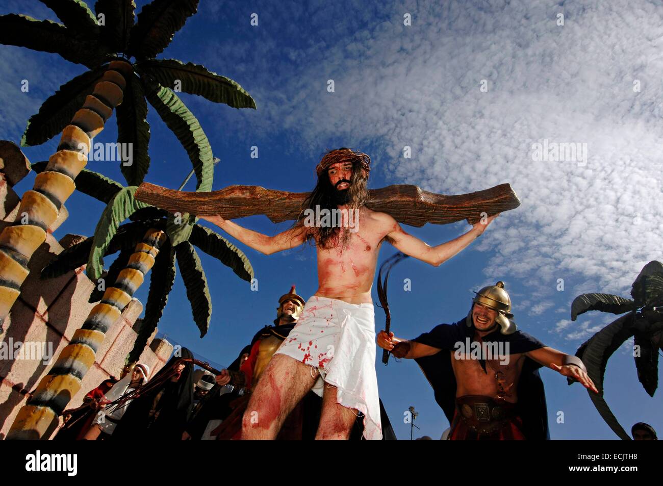 Argentina, Buenos Aires, Tierra Santa theme park, during the Holy Week ...