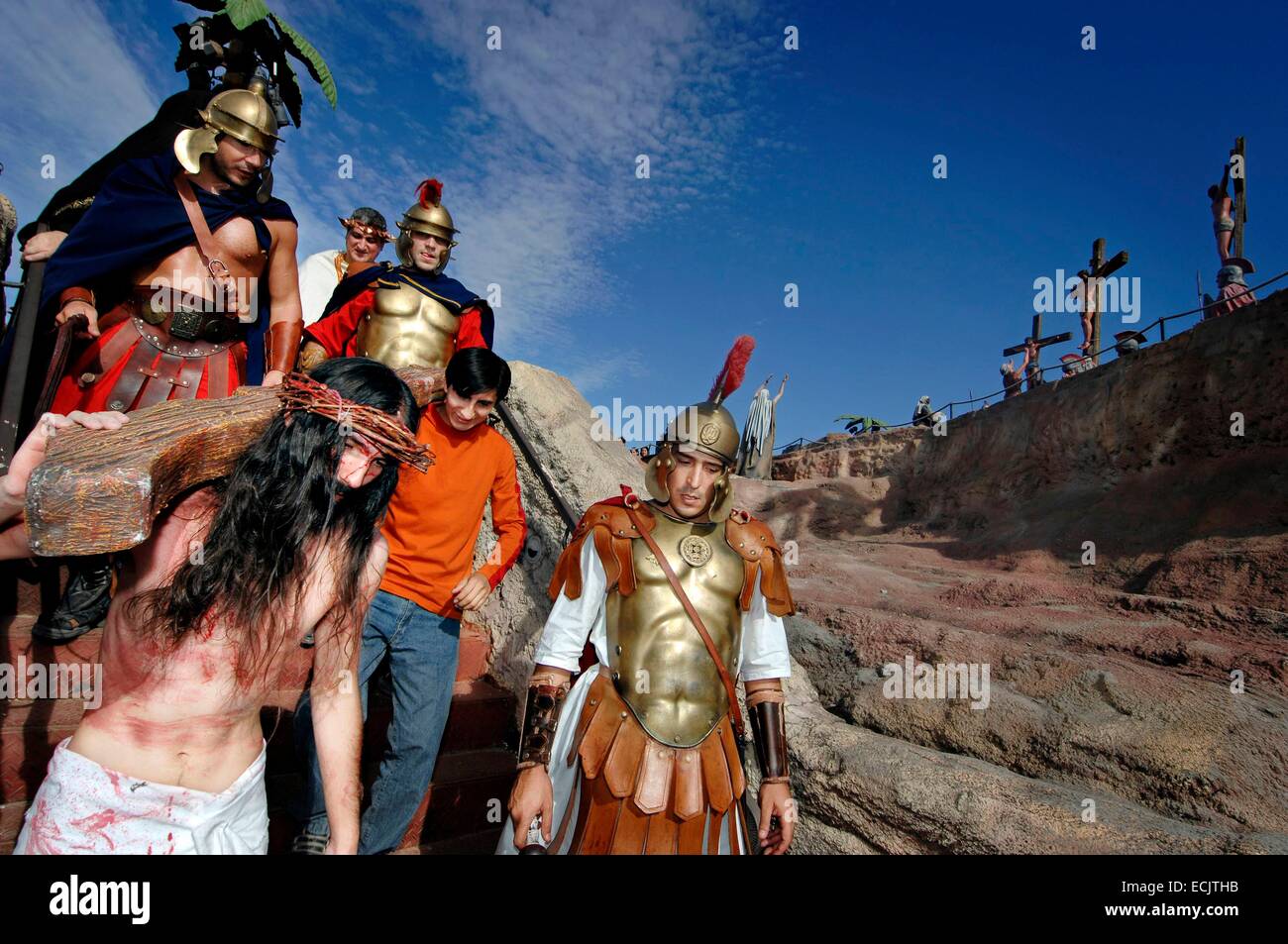 Argentina, Buenos Aires, Tierra Santa theme park, during the Holy Week ...