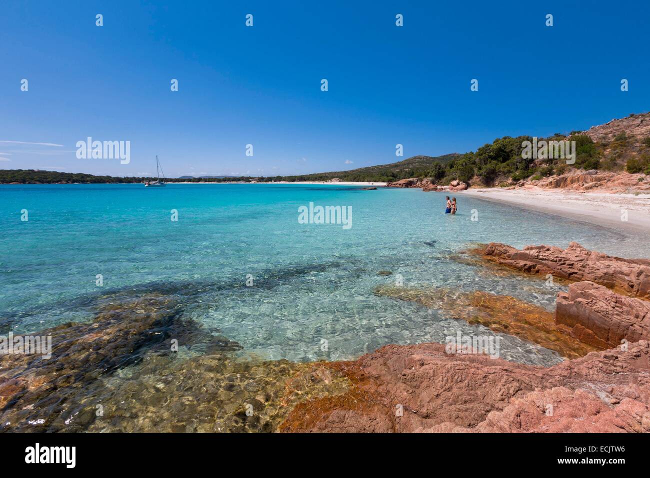 France, Corse du Sud, Bonifacio, Rondinara bay Stock Photo - Alamy