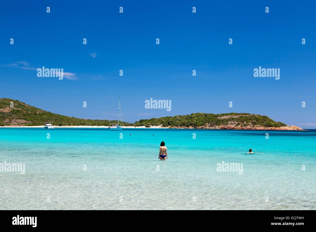 France, Corse du Sud, Bonifacio, Rondinara bay Stock Photo - Alamy
