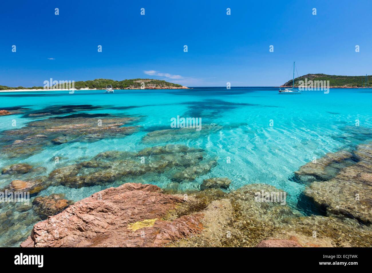 France, Corse du Sud, Bonifacio, Rondinara bay Stock Photo - Alamy