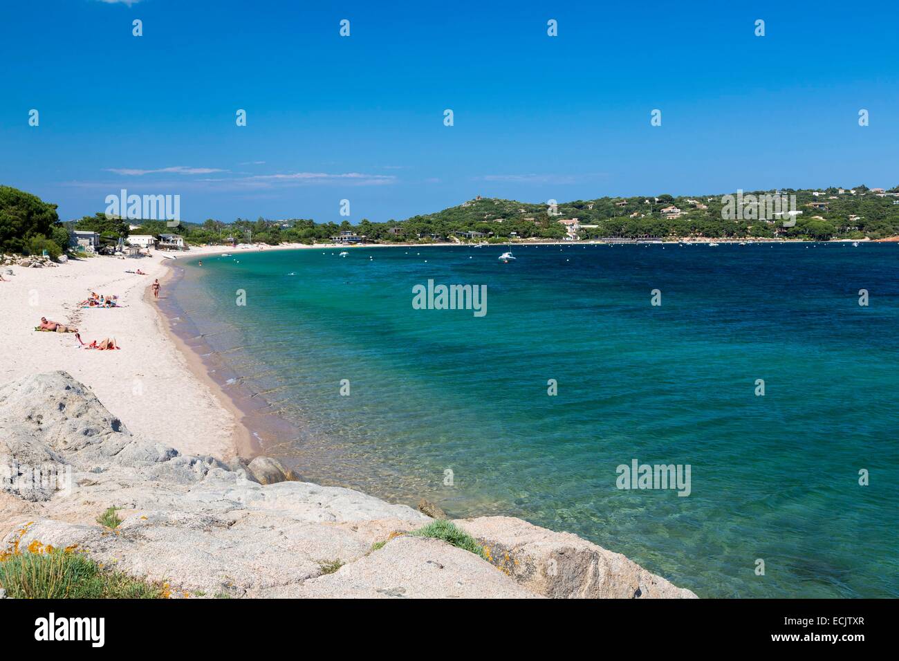 France, Corse du Sud, Lecci, Cala Rossa beach Stock Photo - Alamy