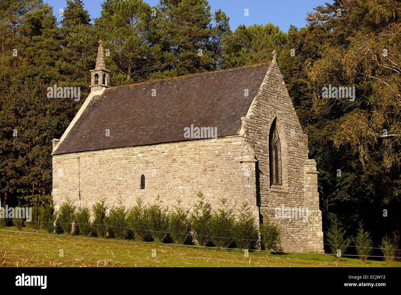 France, Morbihan, Plumelec, Callac, Saint Joseph Chapel Stock Photo - Alamy