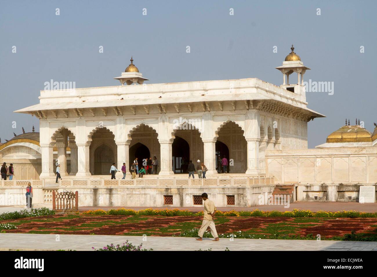India, Uttar Pradesh state, Agra, mosque of the Fort, listed as World ...