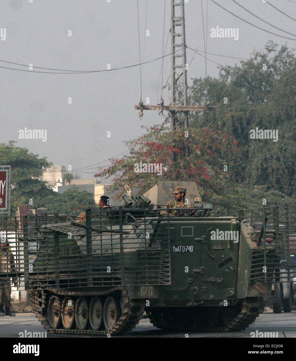 Peshawar. 16th Dec, 2014. Pakistani army soldiers take part in an ...