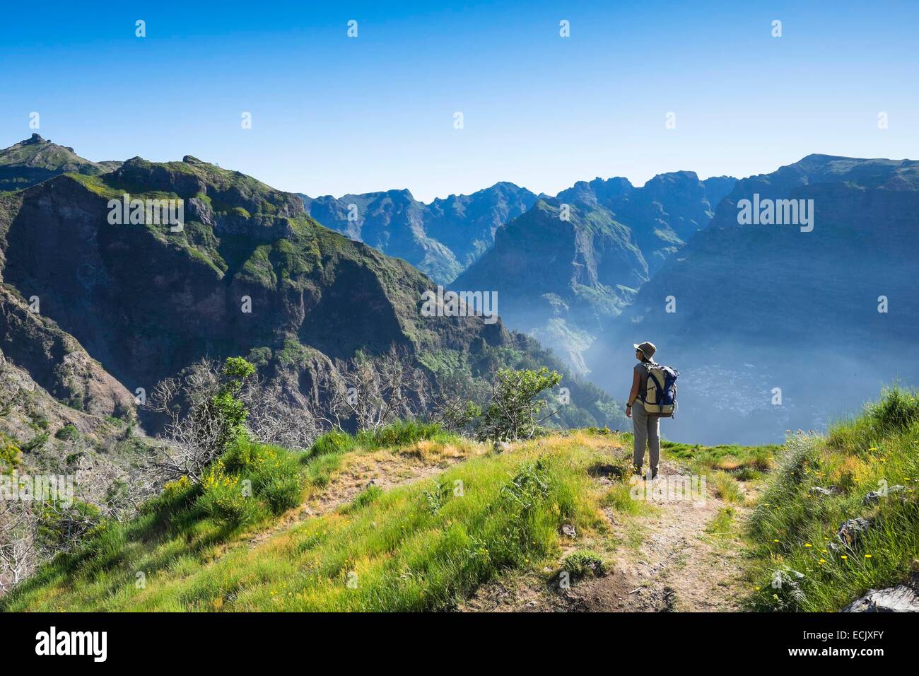 Portugal, Madeira island, hike from Boca da Corrida to Encumeada ...