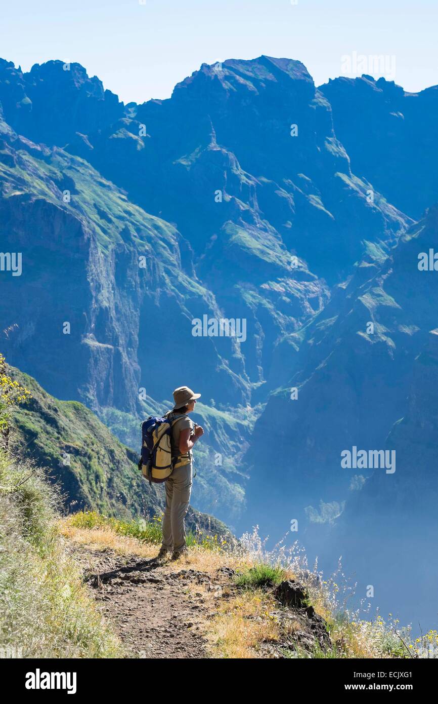 Portugal, Madeira island, hike from Boca da Corrida to Encumeada ...
