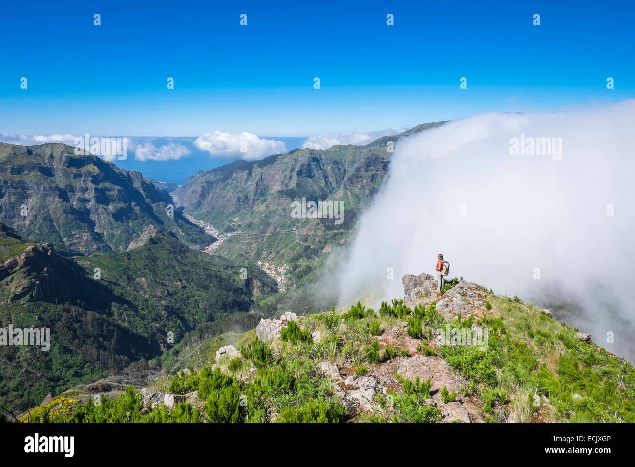Portugal, Madeira island, hike from Encumeada to Curral das Freiras ...