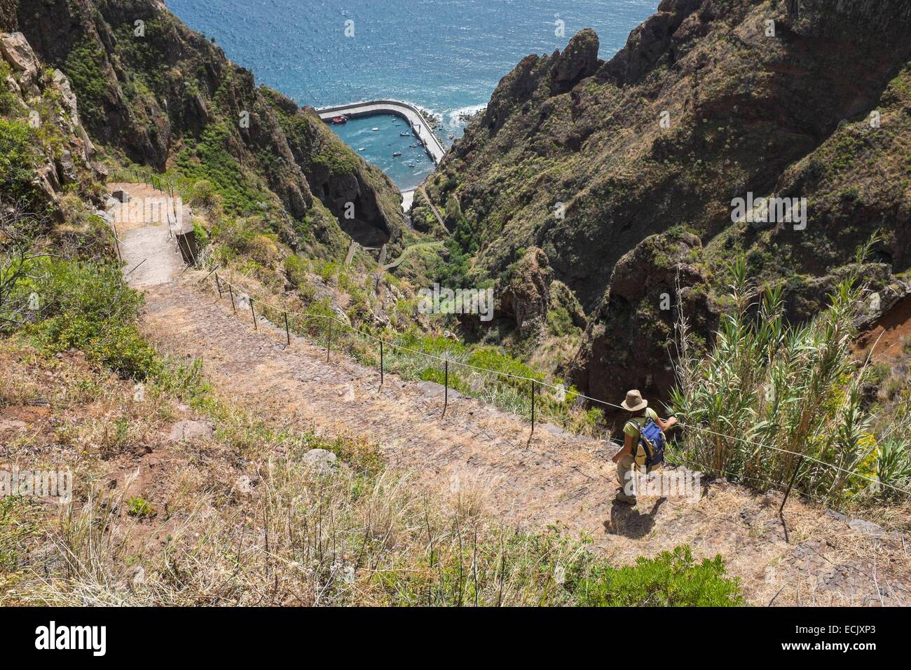 Portugal, Madeira island, hike from Prazeres to Paul do Mar along the ...