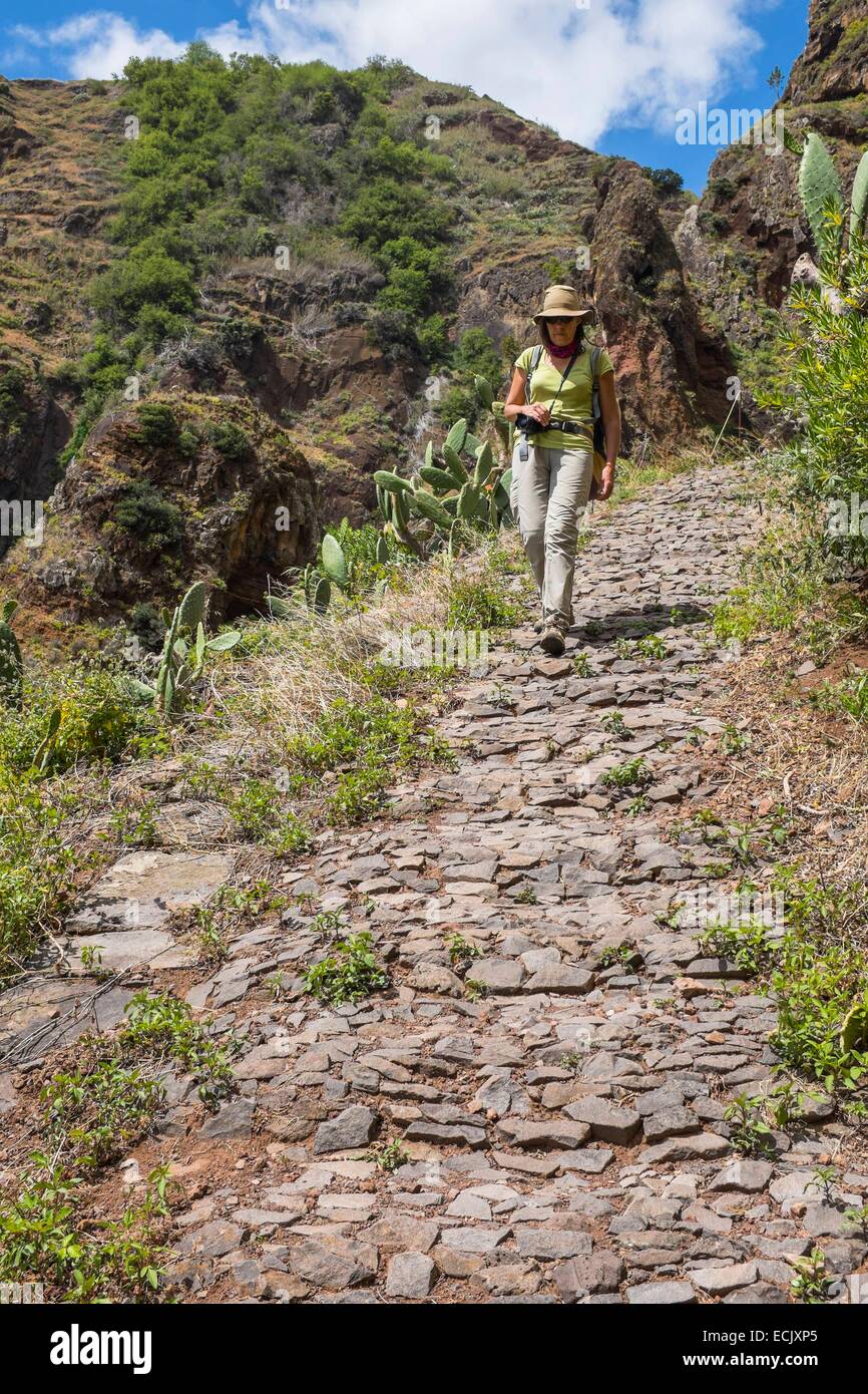 Portugal, Madeira island, hike from Prazeres to Paul do Mar along the ...