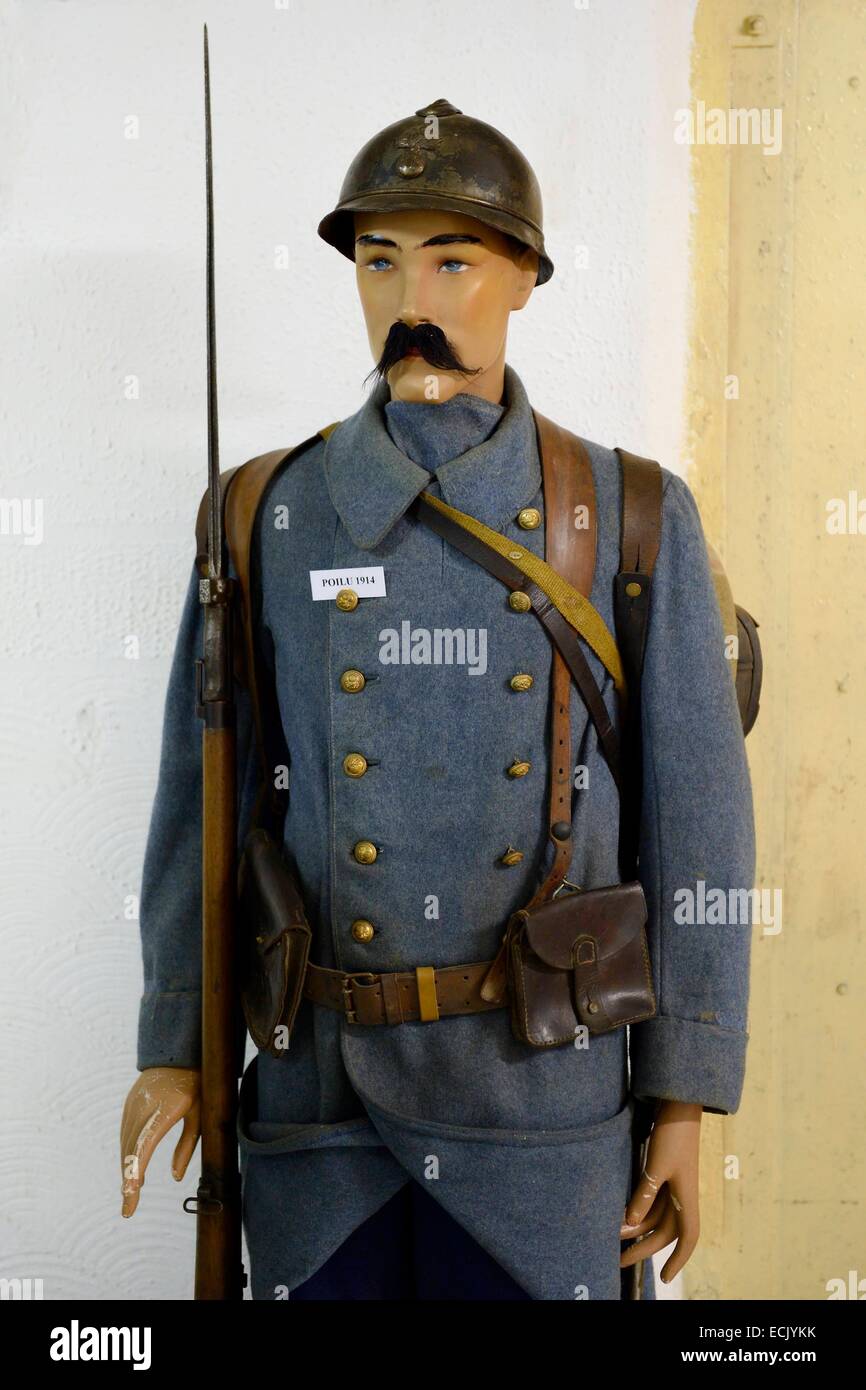 France, Moselle, Veckring, Maginot Line, Hackenberg Fortress, soldier ...