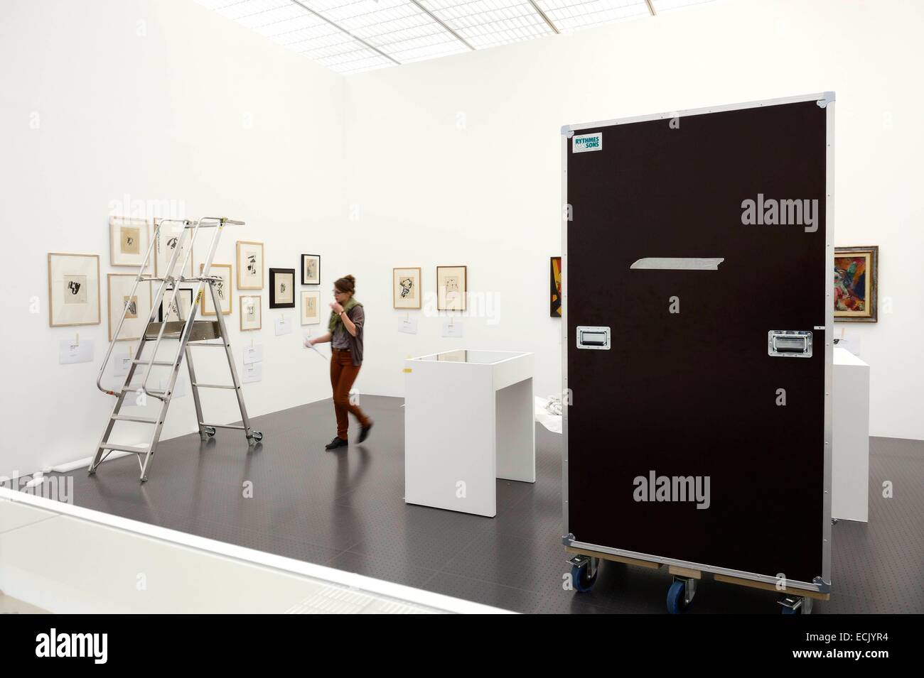 France, Moselle, Metz, Amphitheatre district, Centre Pompidou Metz, art ...