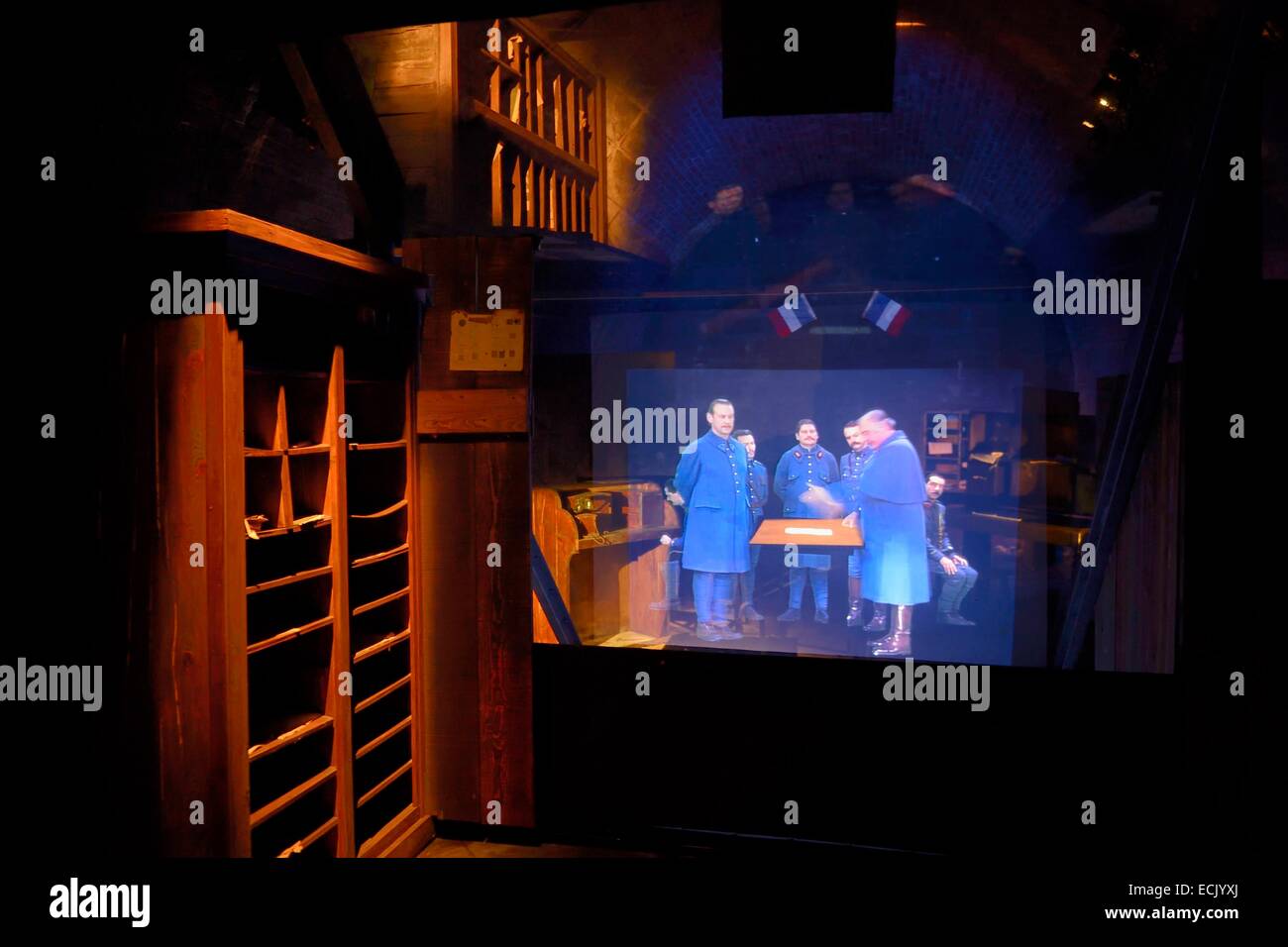 France, Meuse, Verdun, Underground Citadel, underground command post ...