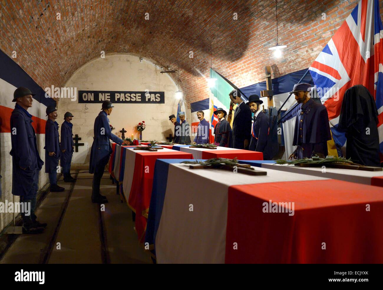 France, Meuse, Verdun, Underground Citadel, underground command post ...