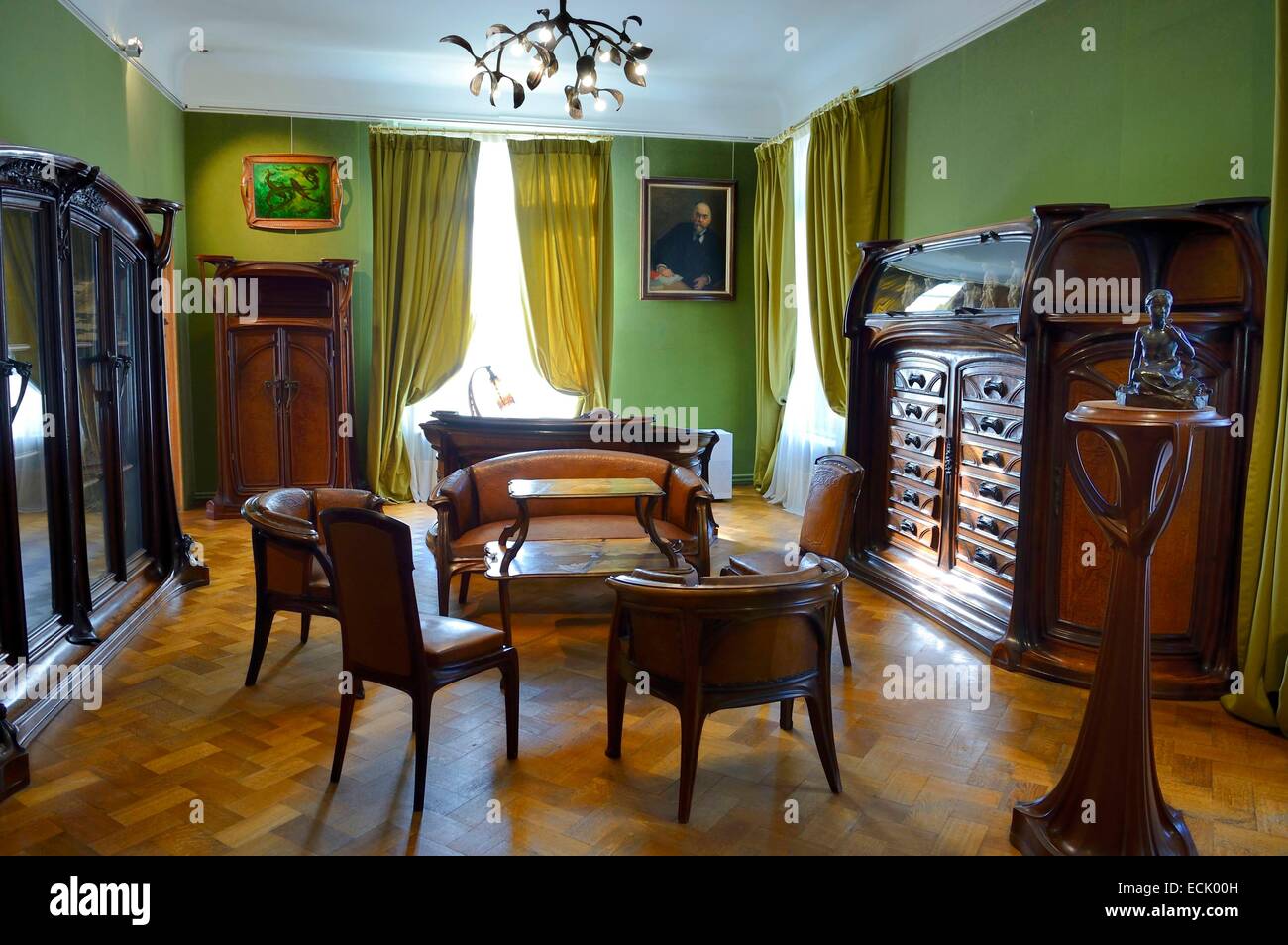 France, Meurthe et Moselle, Nancy, Ecole de Nancy Museum, workroom ...