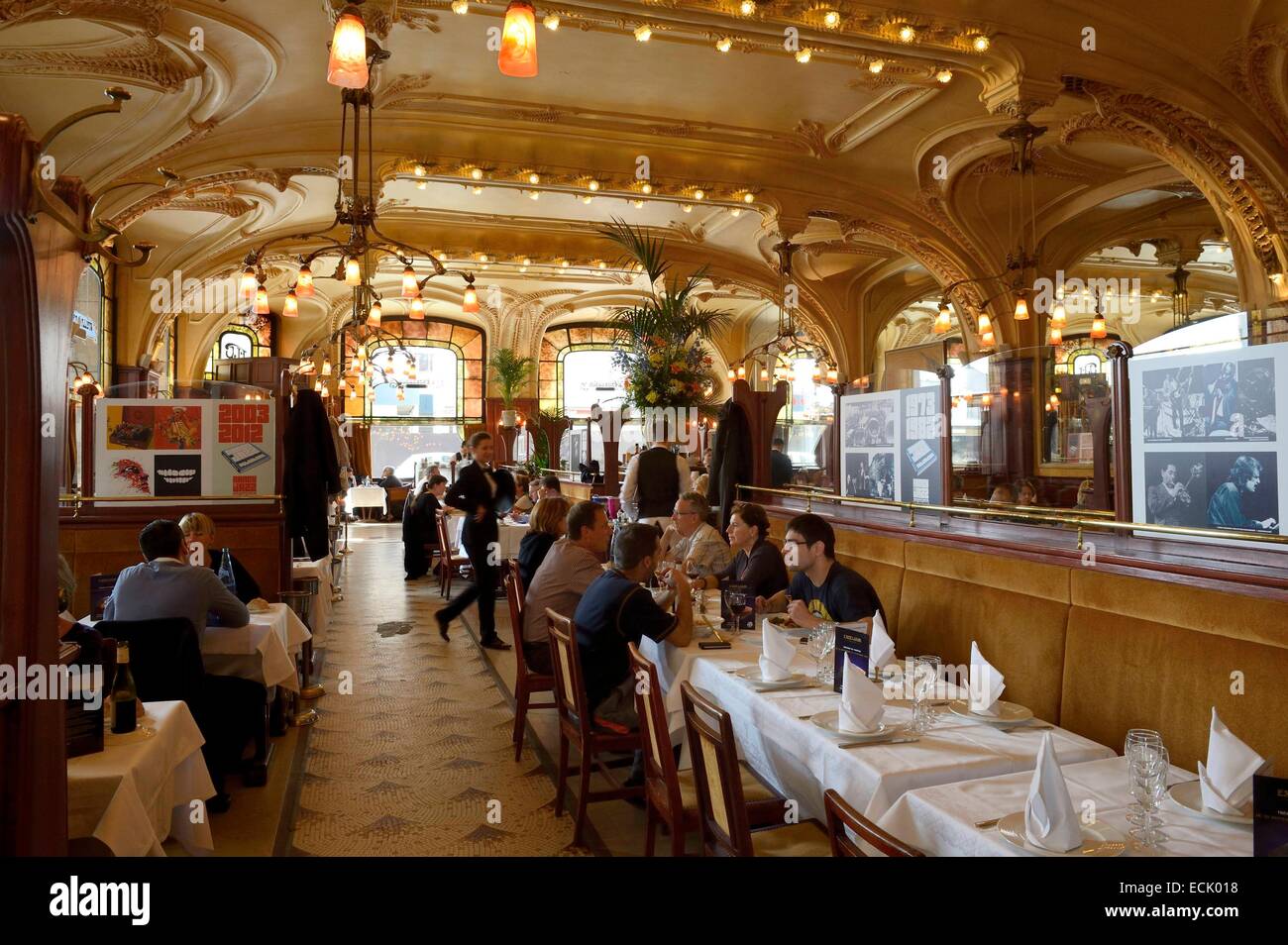 France, Meurthe et Moselle, Nancy, Brasserie Flo Excelsior built in ...