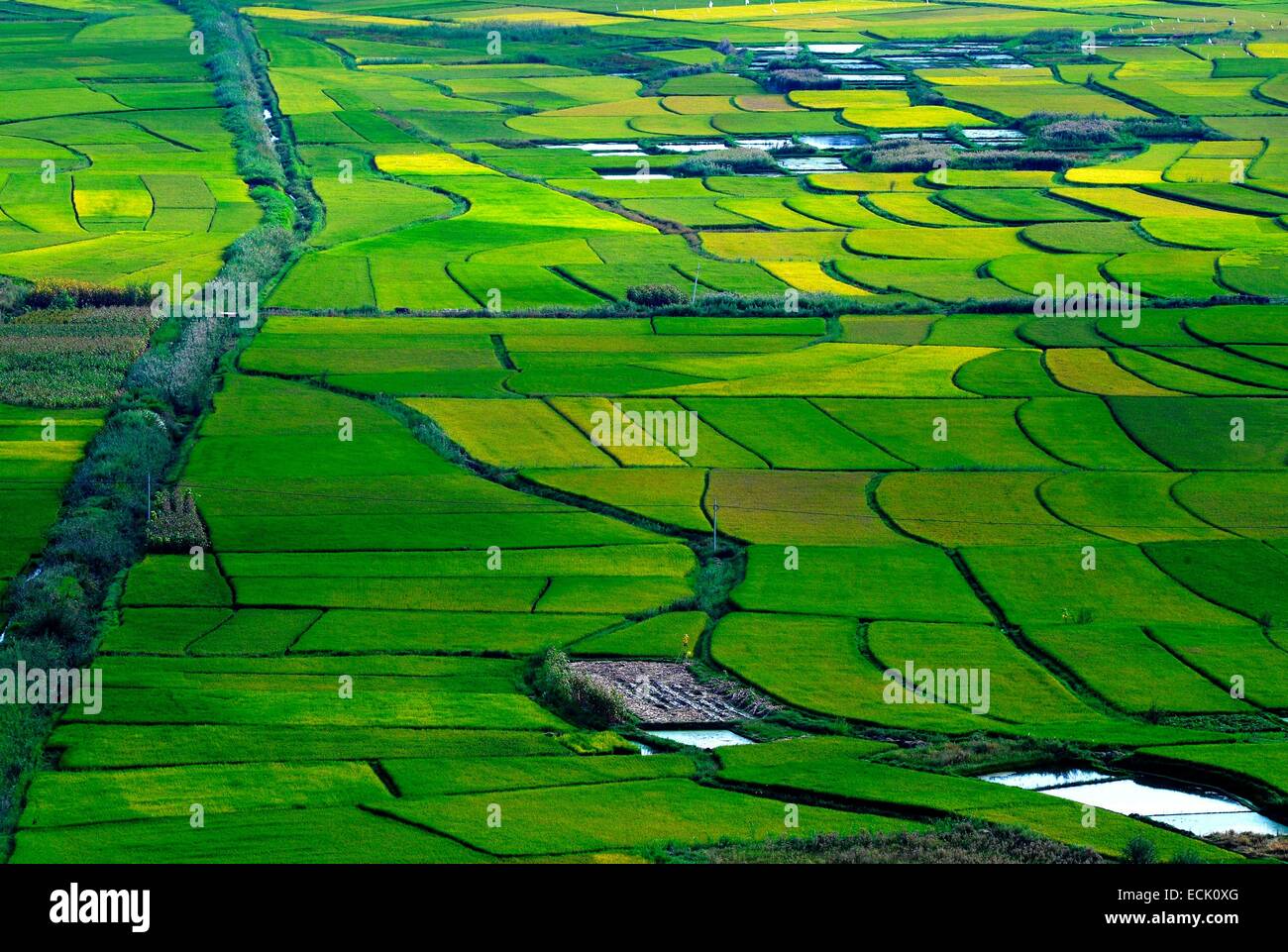 China, Yunnan Province, landscape (aerial view Stock Photo - Alamy