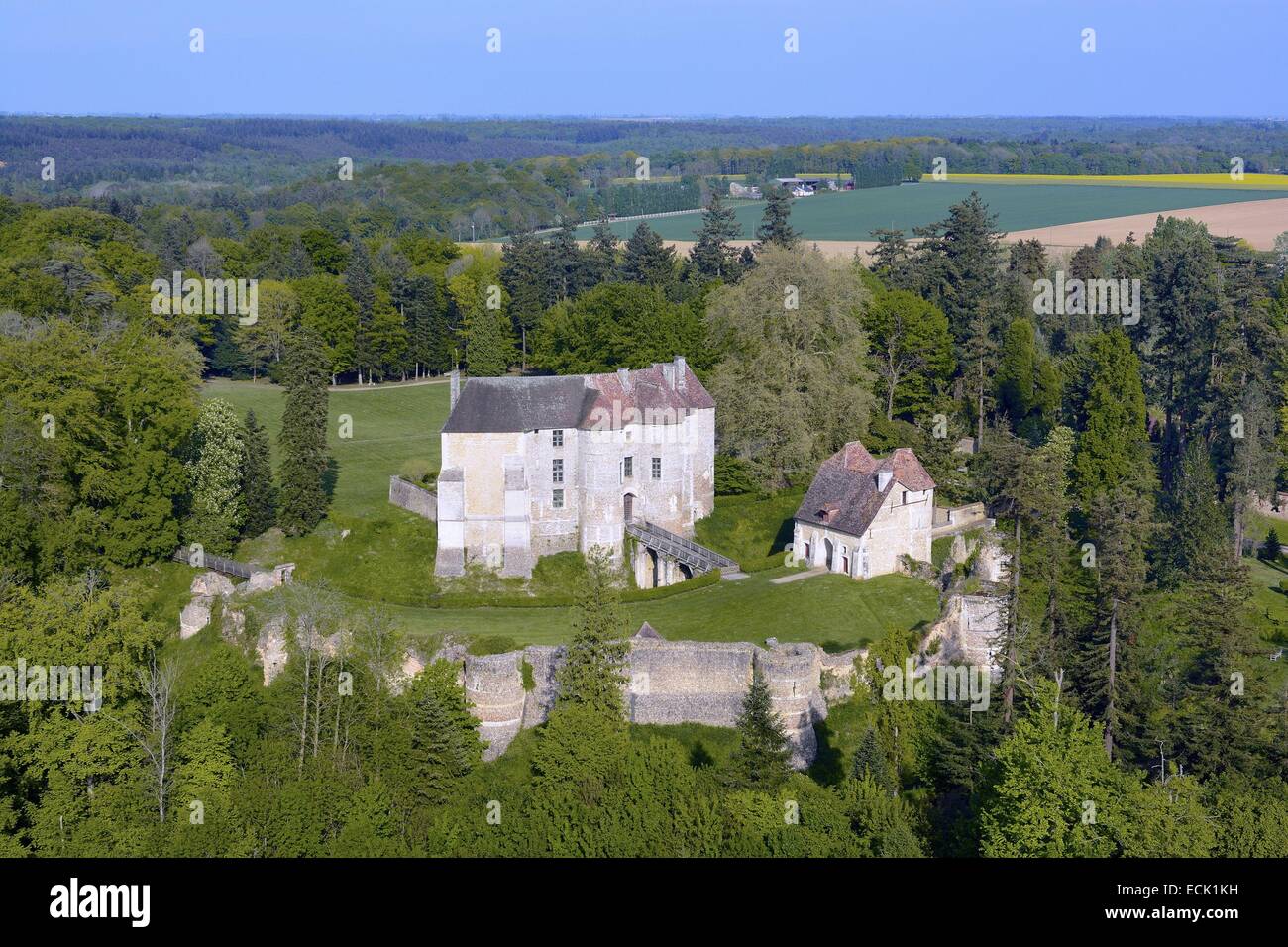 France, Eure, the fortress of Harcourt Stock Photo - Alamy