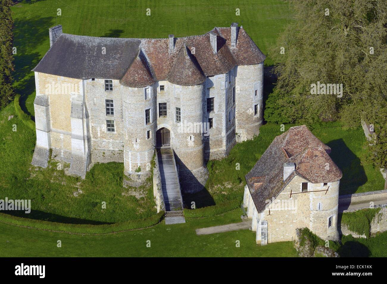 France Eure Harcourt Harcourt Castle High Resolution Stock Photography ...