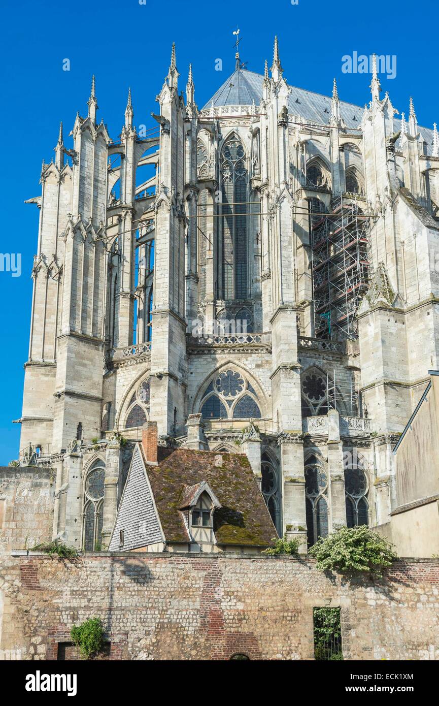 France, Oise, Beauvais, the 13th century Saint Pierre Cathedral has the ...