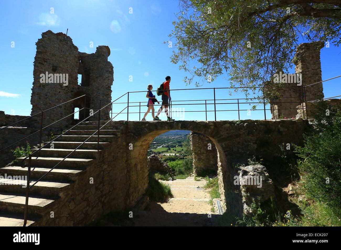 France, Var, Grimaud, the castle Stock Photo - Alamy