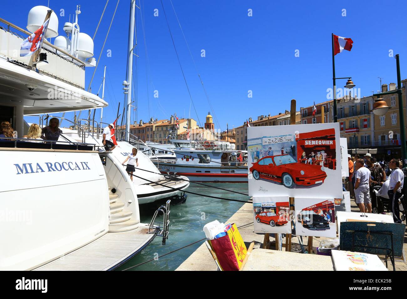 France, Var, Saint Tropez, port, dock Gabriel Peri Stock Photo - Alamy