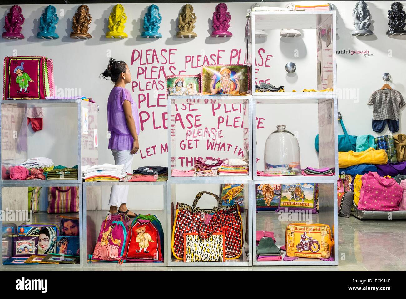 India, New Delhi, Hauz Khas Village, Lola's World, kitsch accessories ...