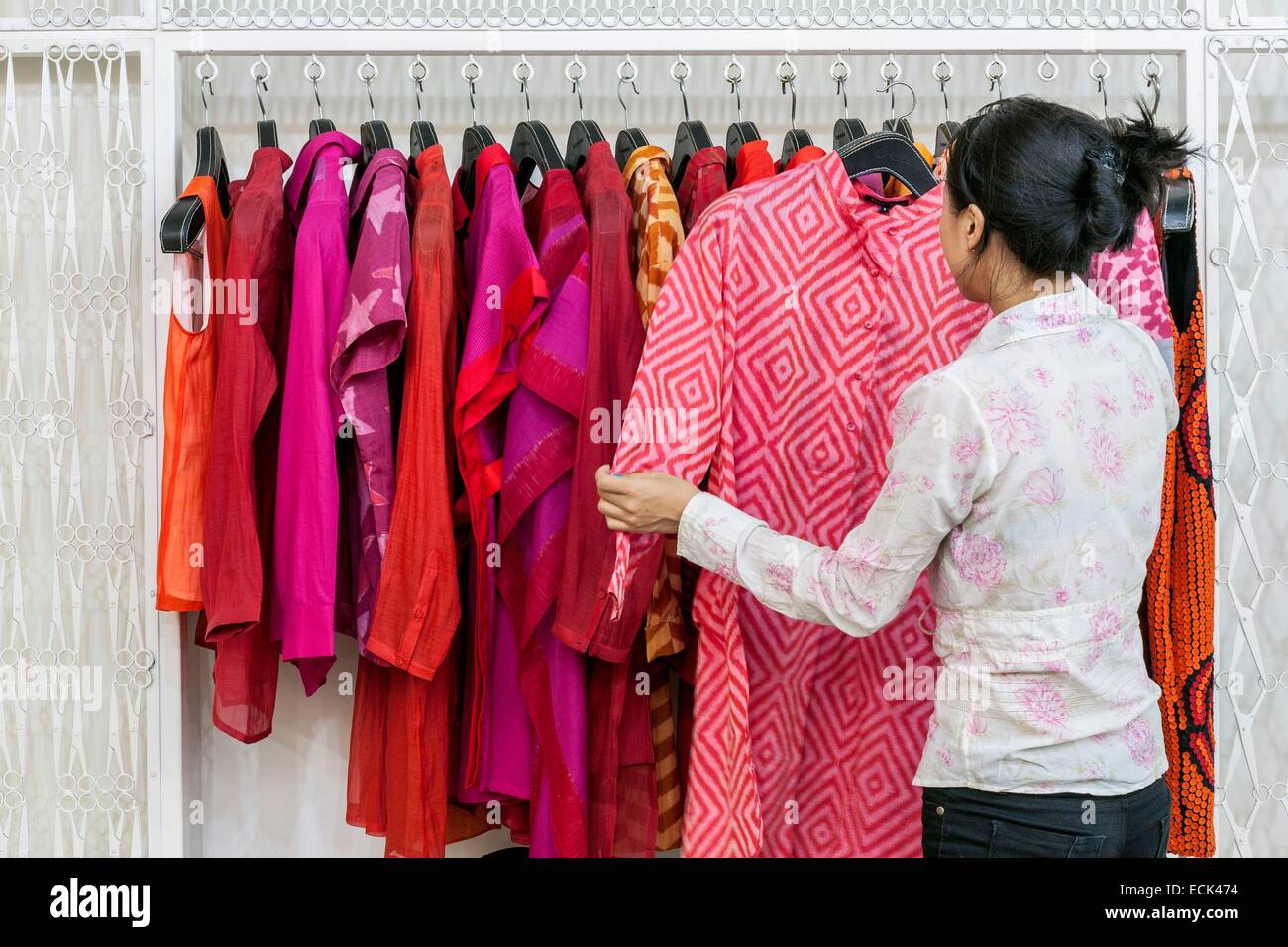 India, New Delhi, Vasant Kunj, luxury mall DLF Emporio, retail fashion ...