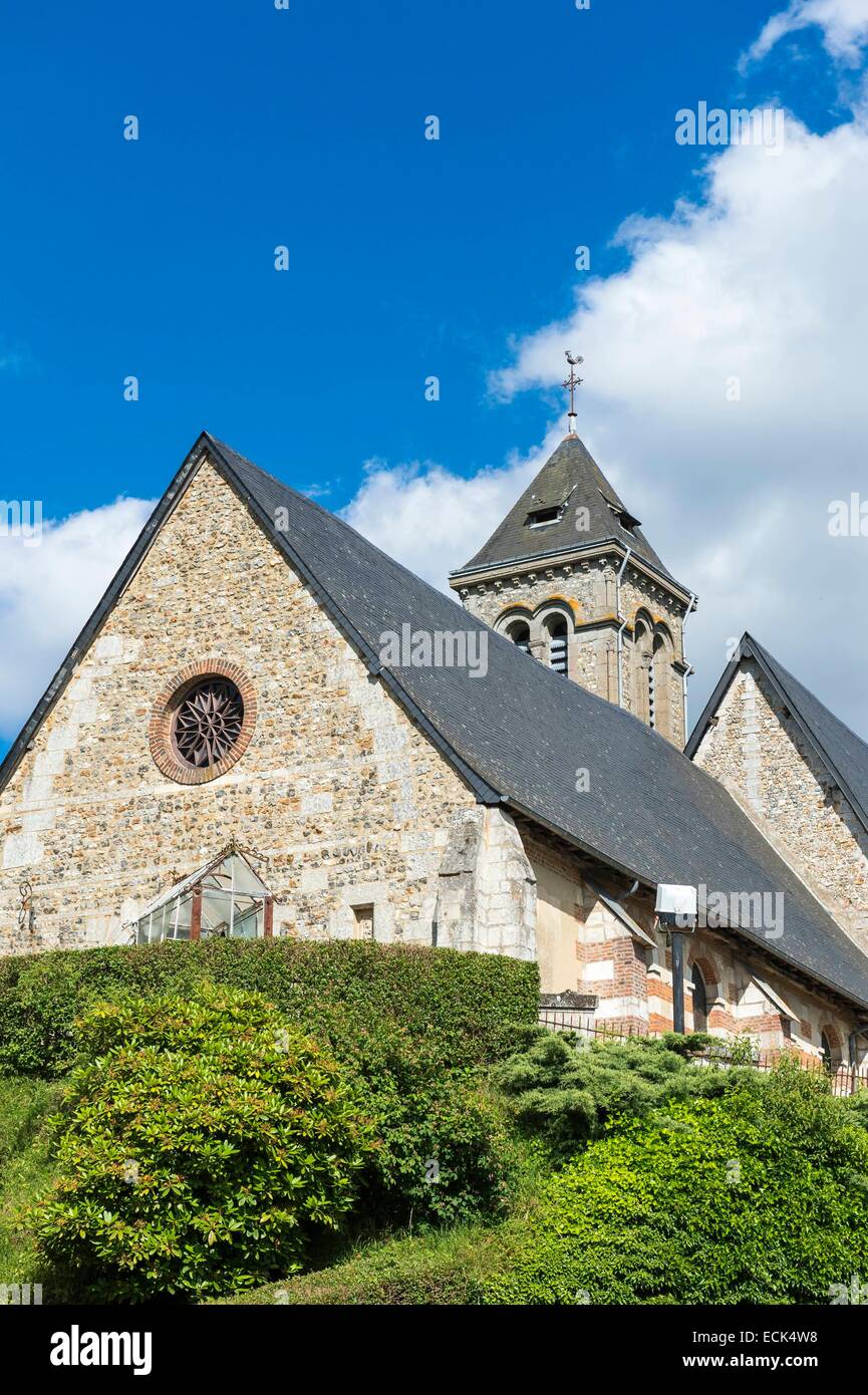 France, Eure, Saint Georges du Vievre, Saint Georges parish church ...