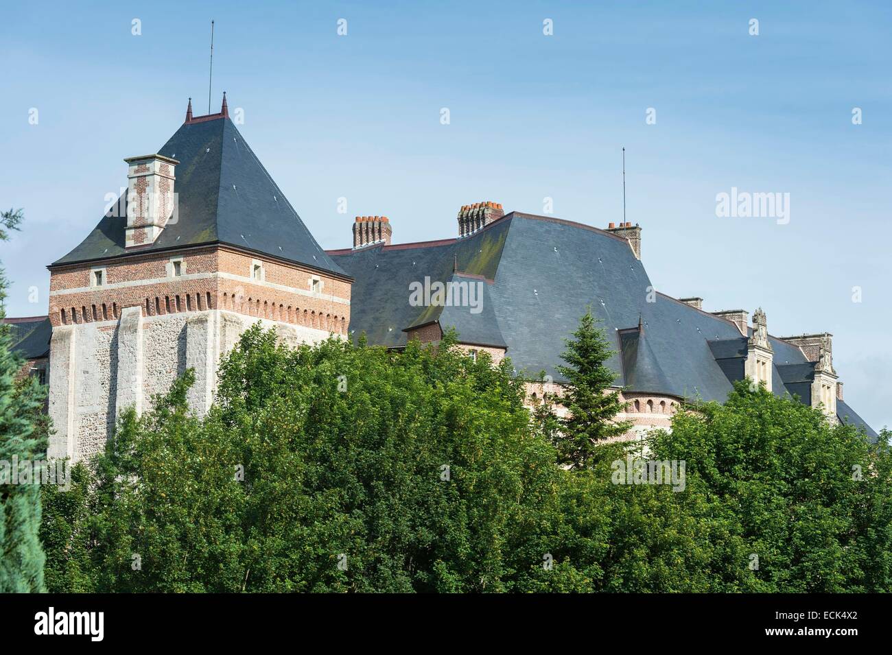 France, Seine Maritime, Valmont, Estouteville castle Stock Photo - Alamy