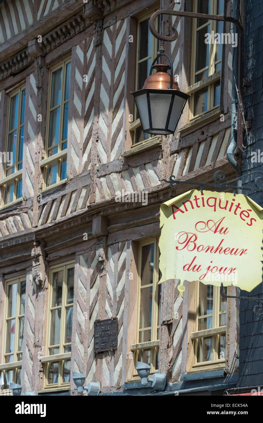 France, Eure, Cormeilles, timbered houses, Paul Mare street Stock Photo ...