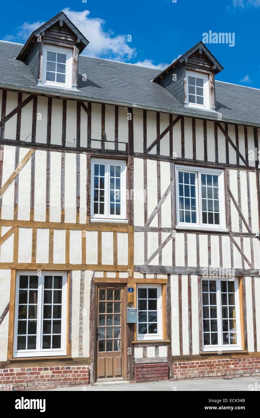 France, Eure, Cormeilles, timbered houses Stock Photo - Alamy