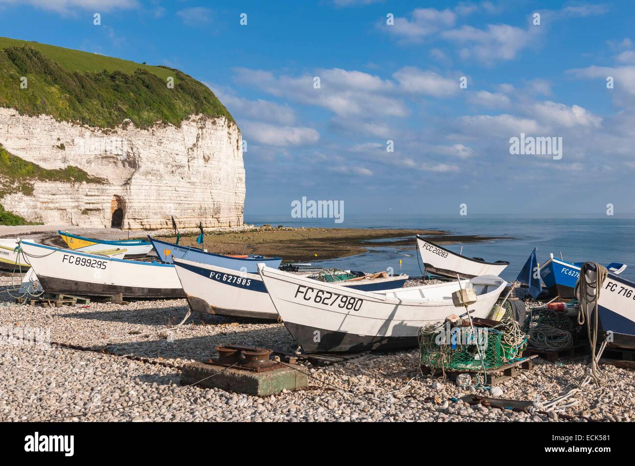 France, Seine Maritime, Yport, the beach and the cliffs Stock Photo - Alamy