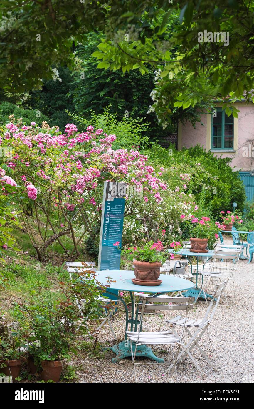 France, Eure, Giverny, the former Hotel Baudy, 81 Claude Monet street ...
