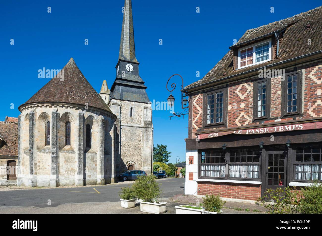 France, Eure, Harcourt, Saint Ouen church Stock Photo - Alamy