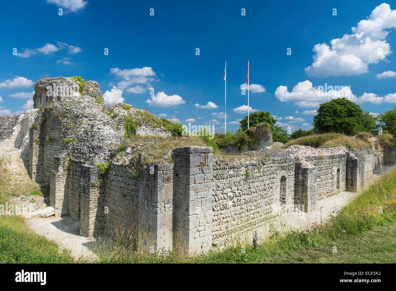 France, Eure, Ivry la Bataille, late 10th century military fortress ...