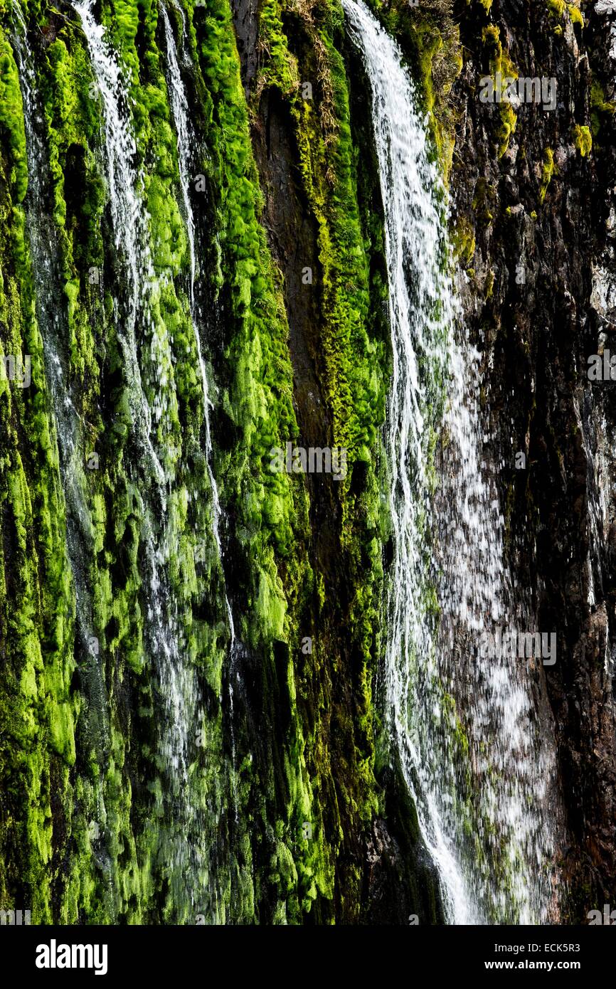 South Atlantic Ocean, South Georgia Island, waterfall Stock Photo - Alamy