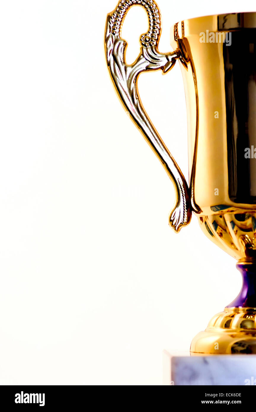 gold cup, success concept Stock Photo - Alamy