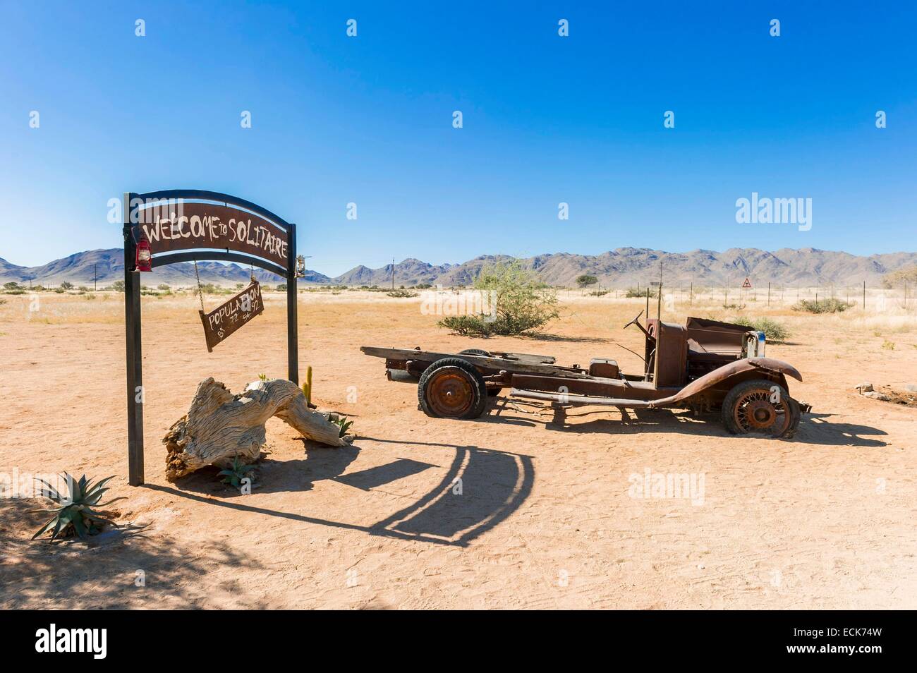 Namibia, Khomas region, Solitaire petrol station Stock Photo - Alamy