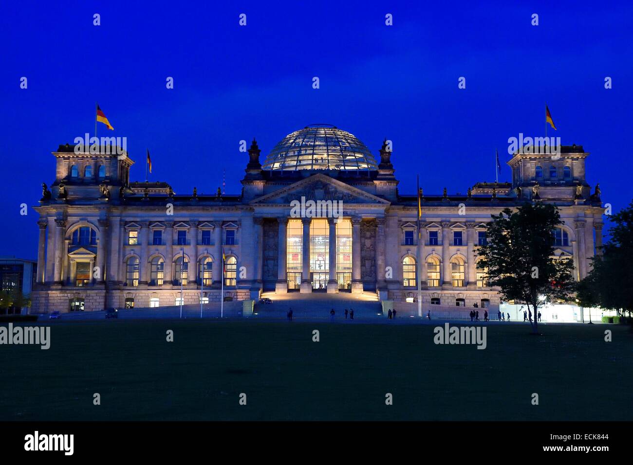 Germany, Berlin, the Reichstag with the Bundestag(German Parlement ...