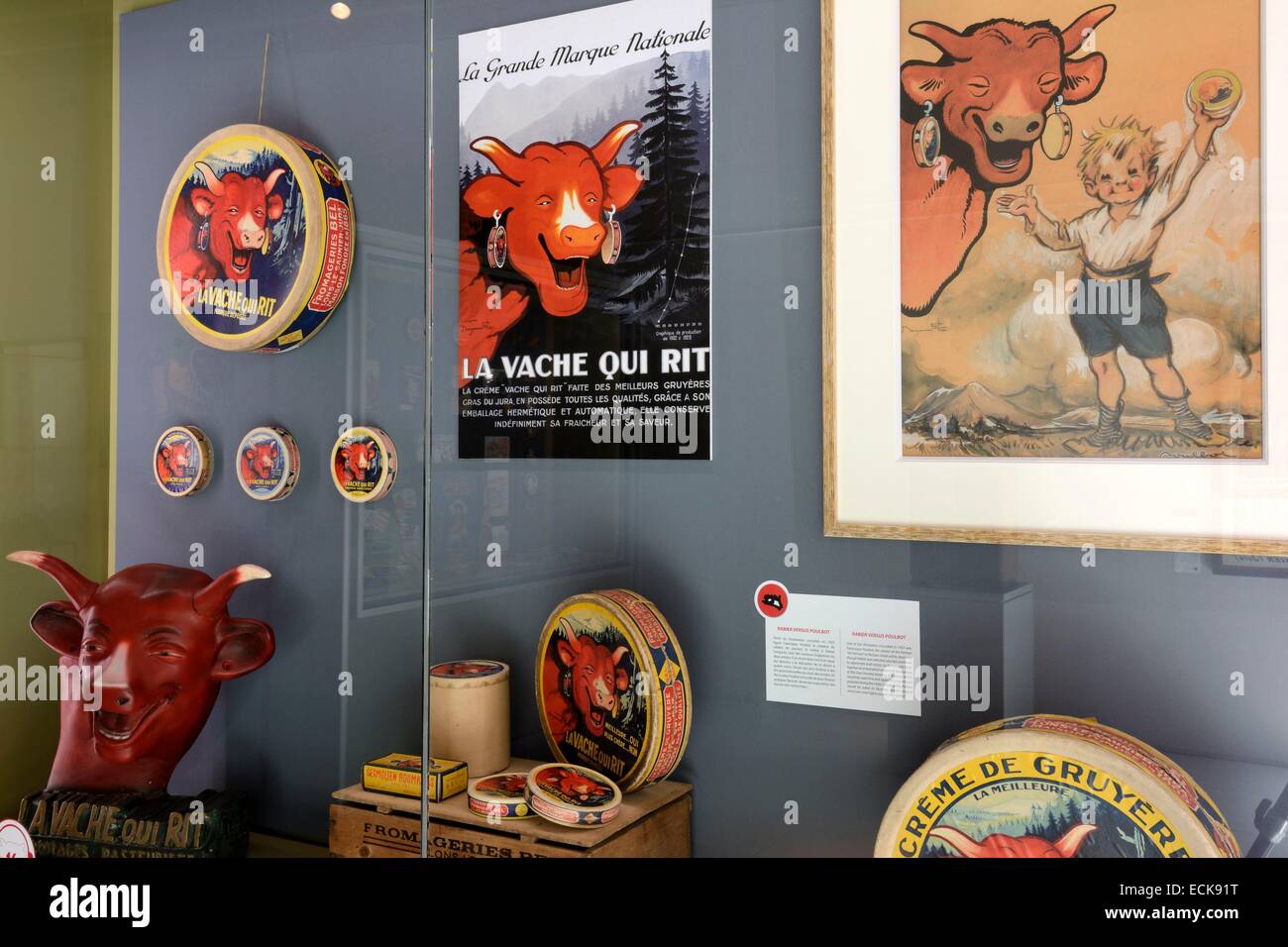 France, Jura, Lons le Saunier, Maison de la Vache qui Rit, museum Stock ...