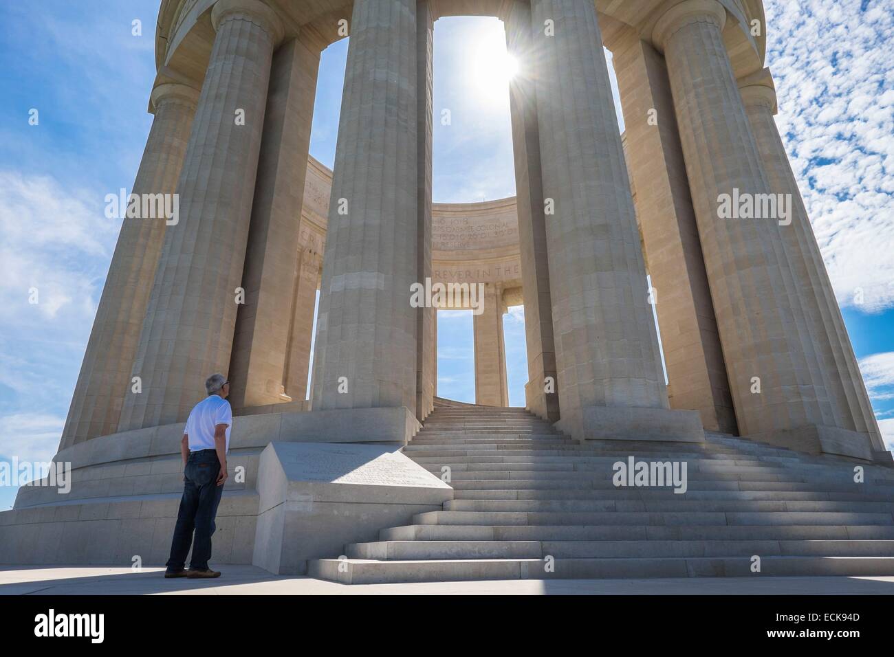 France, Meuse, Montsec, American monument erected in 1930 on Montsec ...