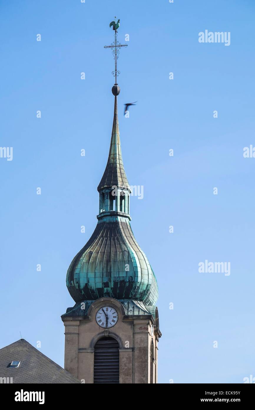 France, Moselle, Freyming Merlebach, Saint Maurice church, built from ...