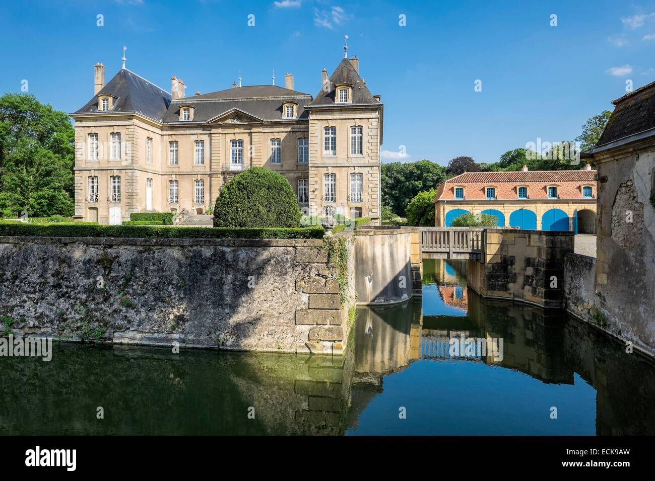 France, Moselle, Manom, La Grange castle built in 1731 Stock Photo - Alamy
