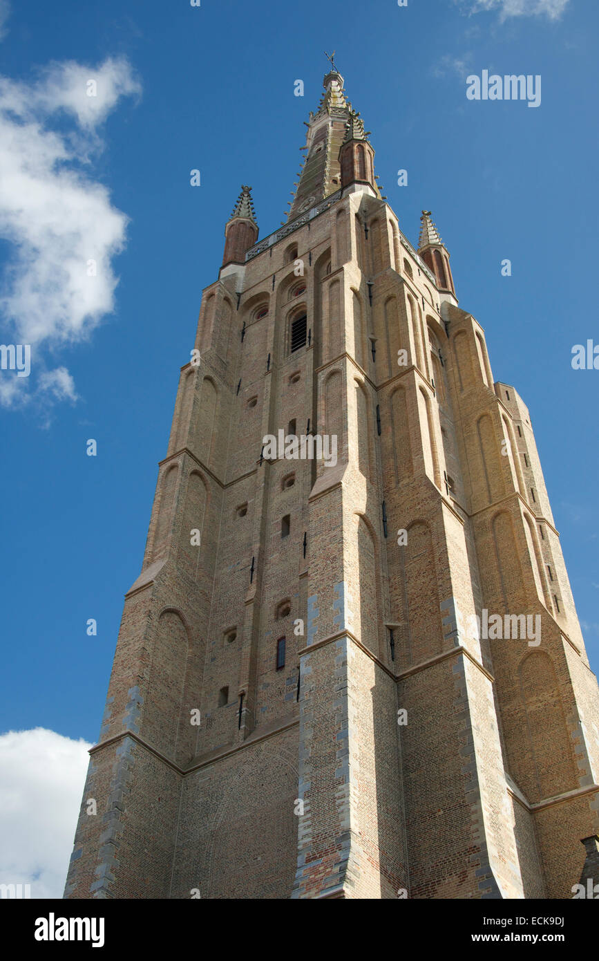 Bell Tower of Church of Our Lady Bruges Belgium Stock Photo - Alamy