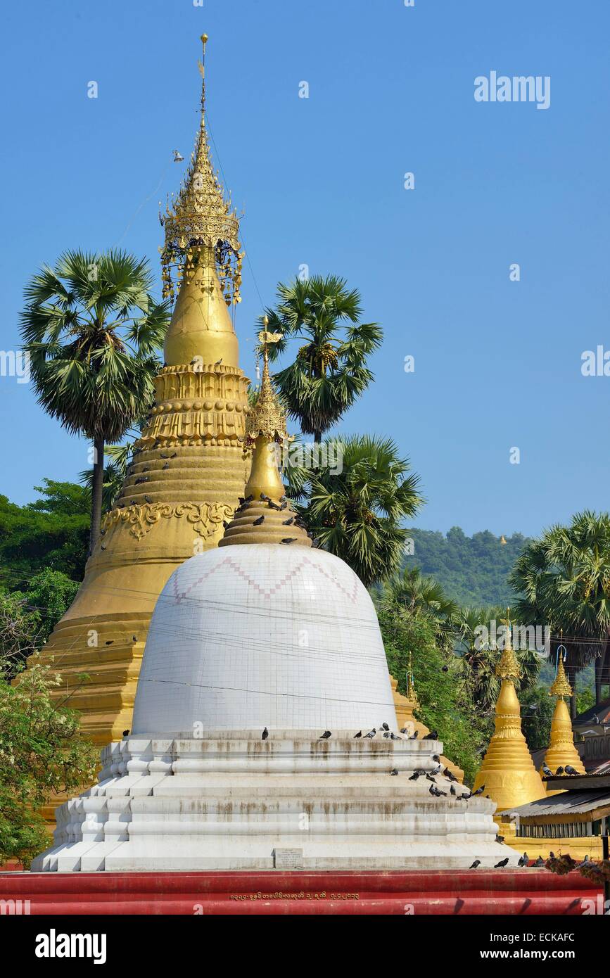 Myanmar (Burma), Mon State, Thaton, Thaton pagoda Stock Photo - Alamy