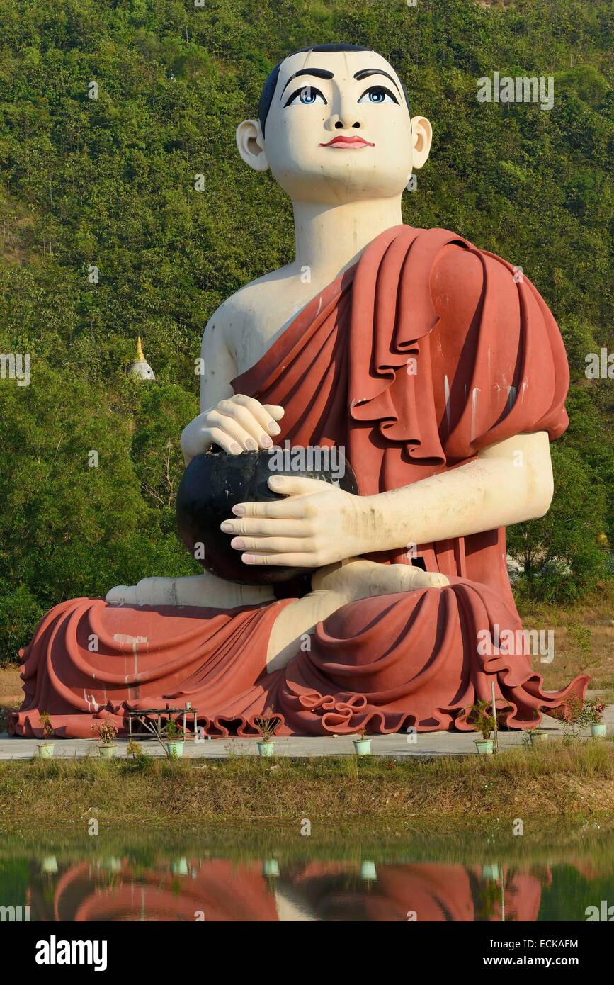 Buddhist monk begging bowl hi-res stock photography and images - Alamy